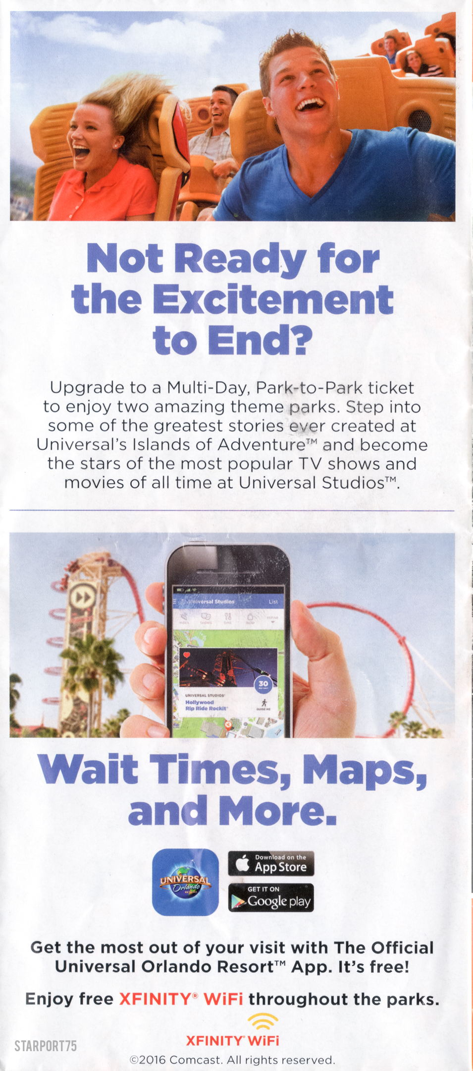 Universal Orlando Guide Maps – August 2016 – Starport75